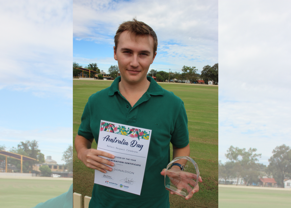Just rewards for Young Citizen Lewis Donaldson - Gunnedah Times