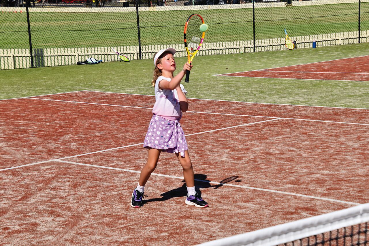 Learning about lobs and volleys at tennis clinic - Gunnedah Times