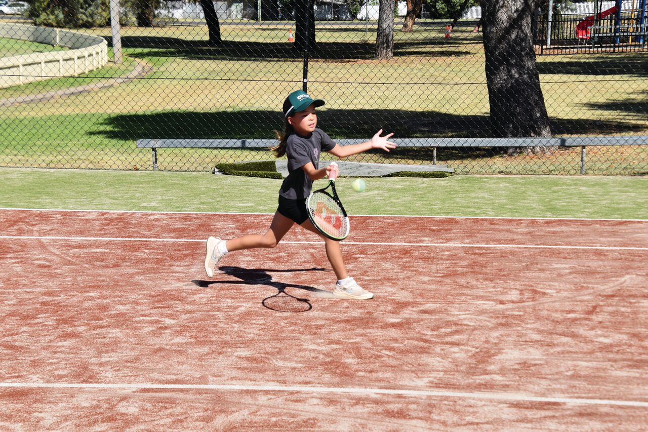 Learning about lobs and volleys at tennis clinic - Gunnedah Times